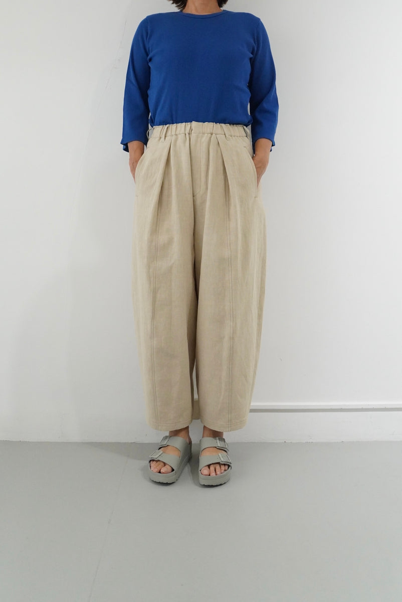 GARMENT DYE TEREKO SLIT SLEEVE / KLEIN BLUE – OTOÄA